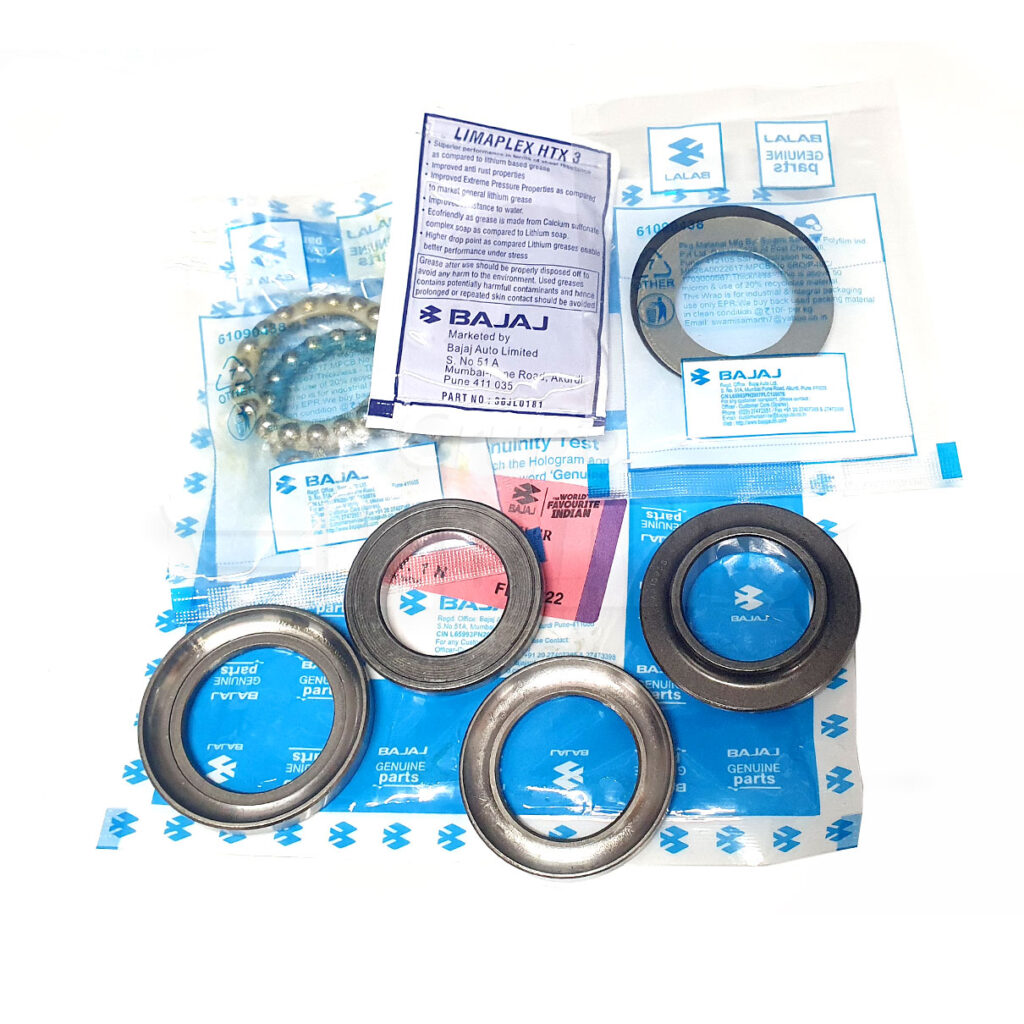 Juego Tazas Pistas Baleros De Dirección Pulsar N250 / Ns 200 / Ns 160 ...